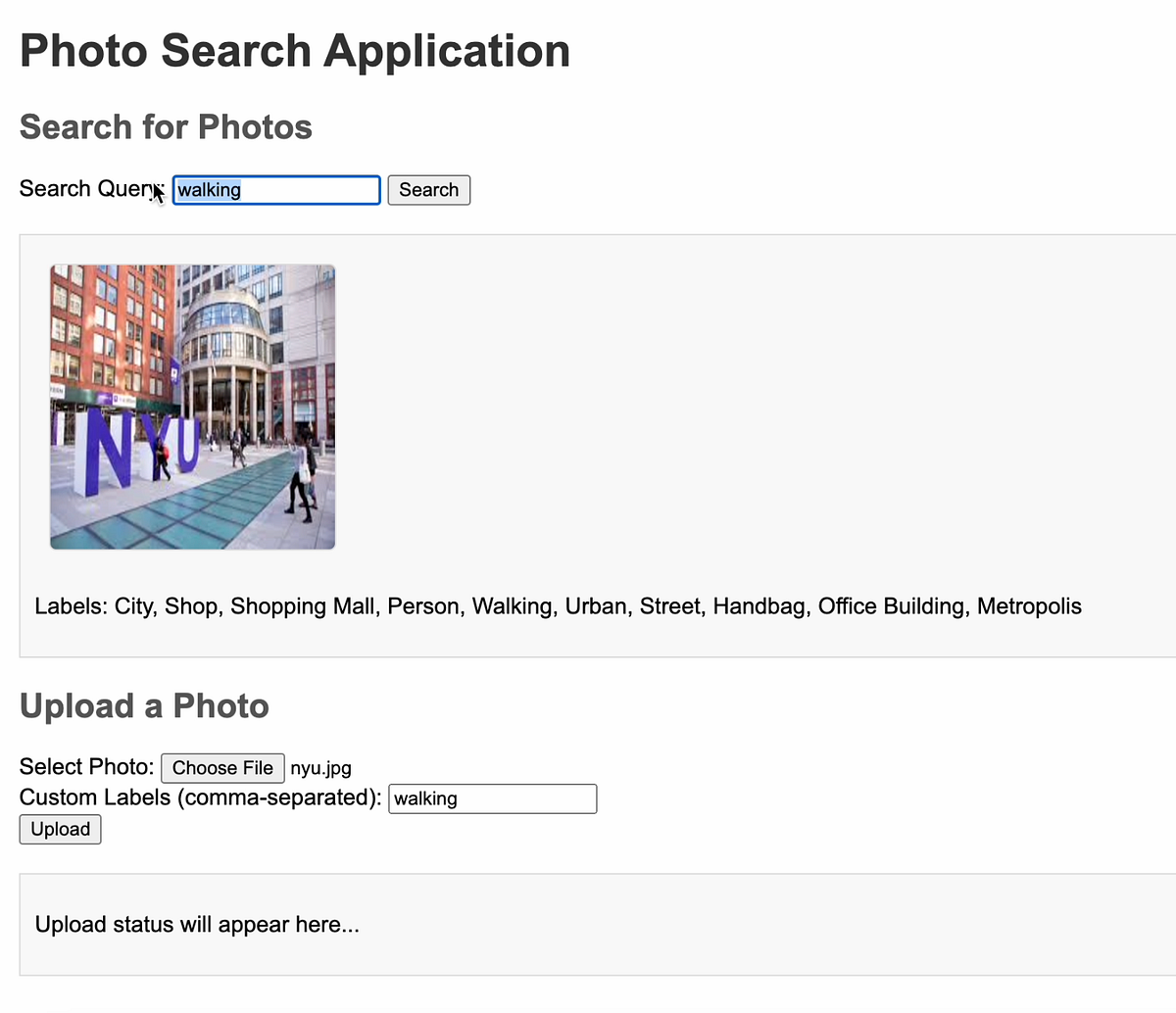 Intelligent Photo Search Application Using AWS | by Adrian Dsouza | Medium