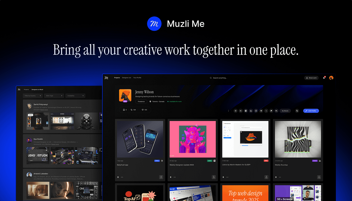 Introducing Muzli Me. Where Your Creative Identity Starts | by Muzli ...