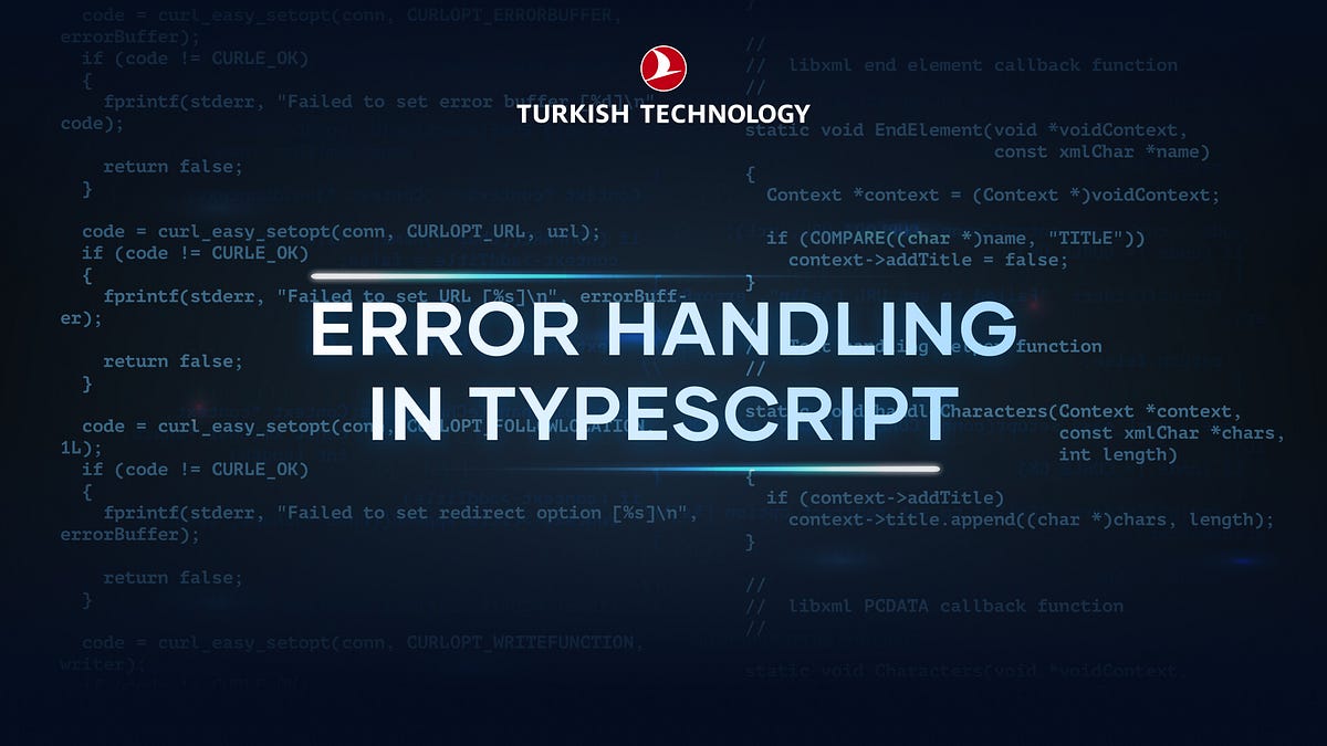 Error Handling In Typescript What Is Typescript By Turkish 7184