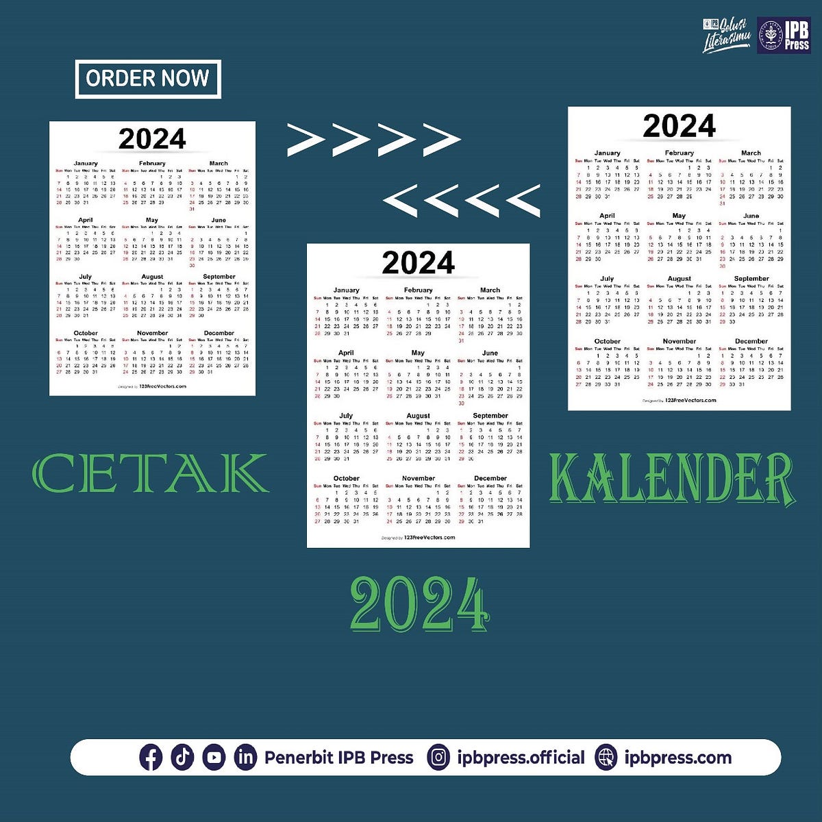 Cetak kalender custom, buat kalender custom, custom kalender meja ...
