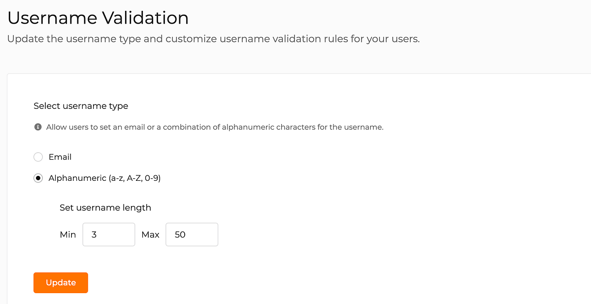 Configure Alphanumeric username for your Asgardeo organization. | by Thisara Welmilla | Jun ...