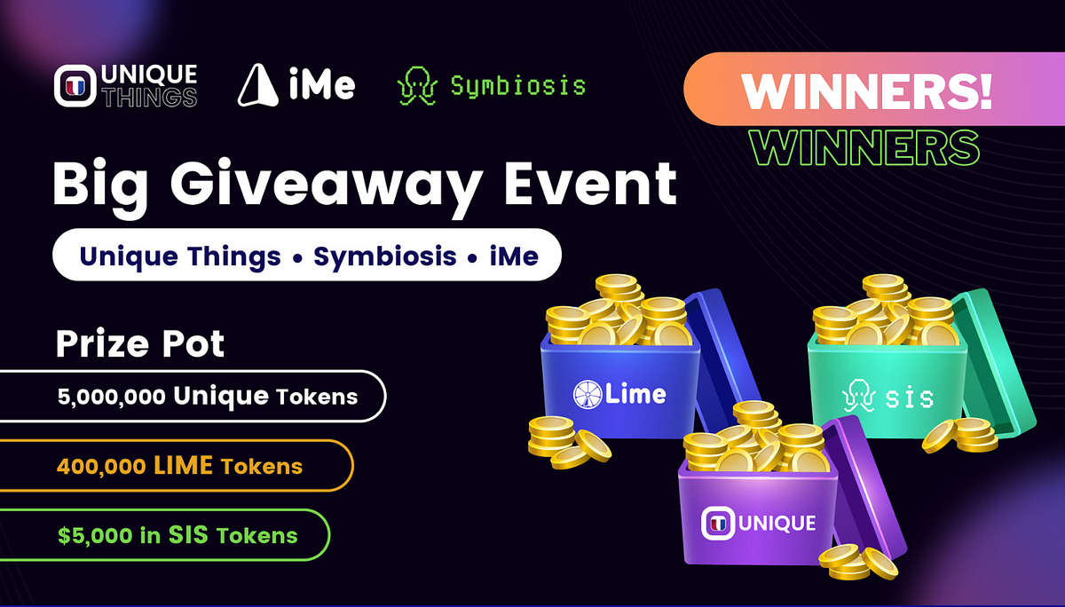 Big Giveaway Event winners !. Our huge collaborative Giveaway with ...