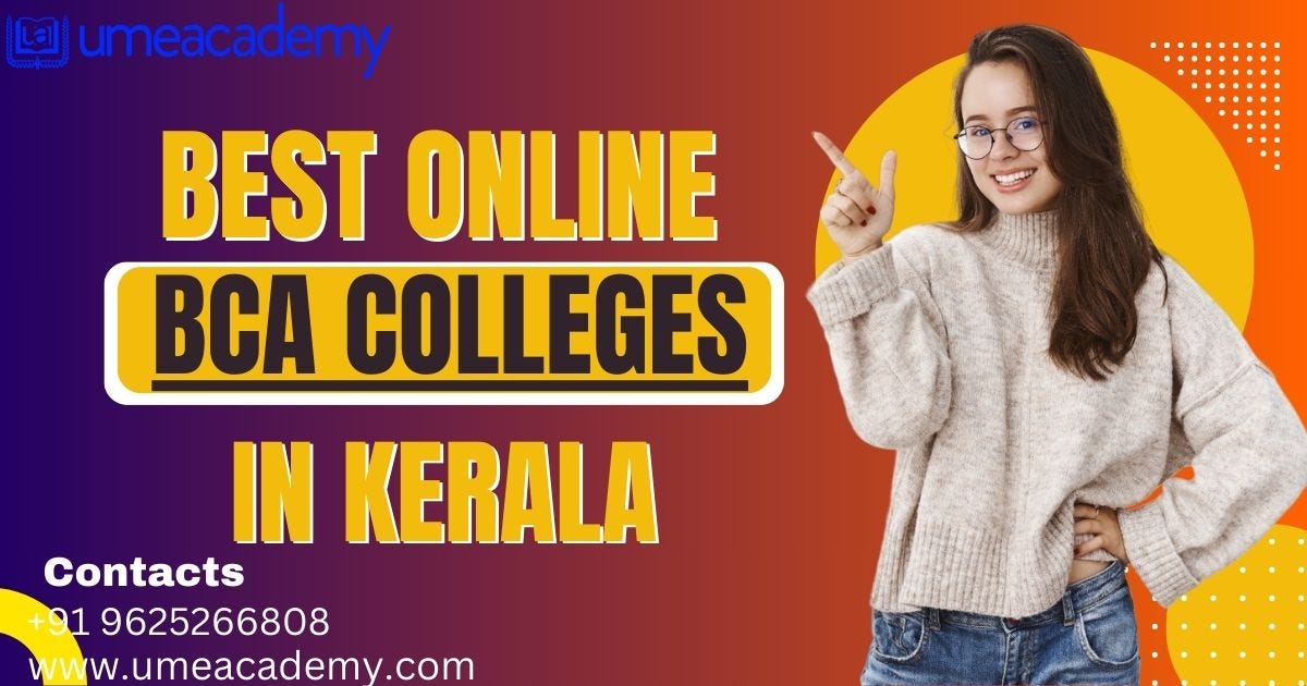Best Online BCA colleges In Kerala - Vinay - Medium