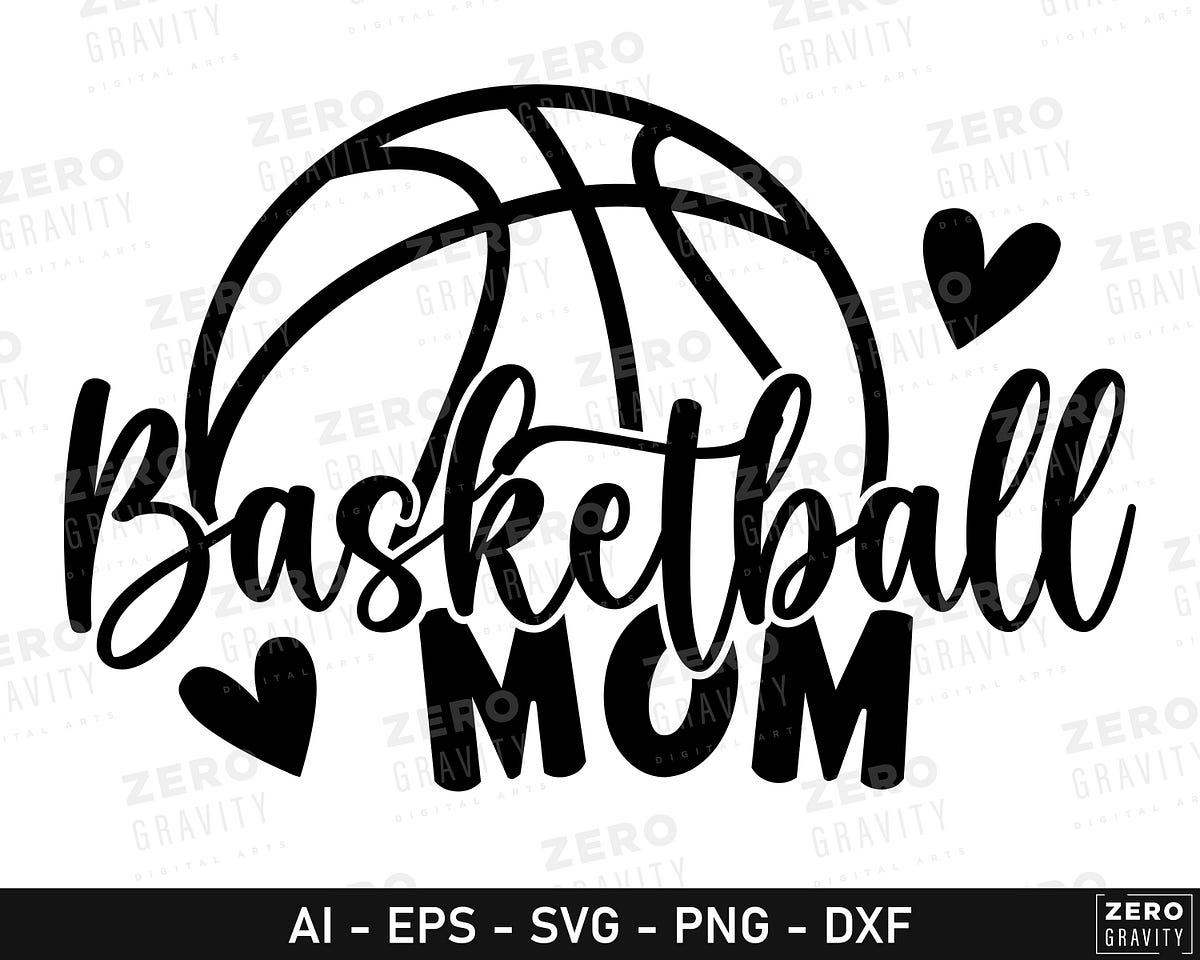 Basketball Mom Svg, Digital Basketball Mom Clipart, Printable ...