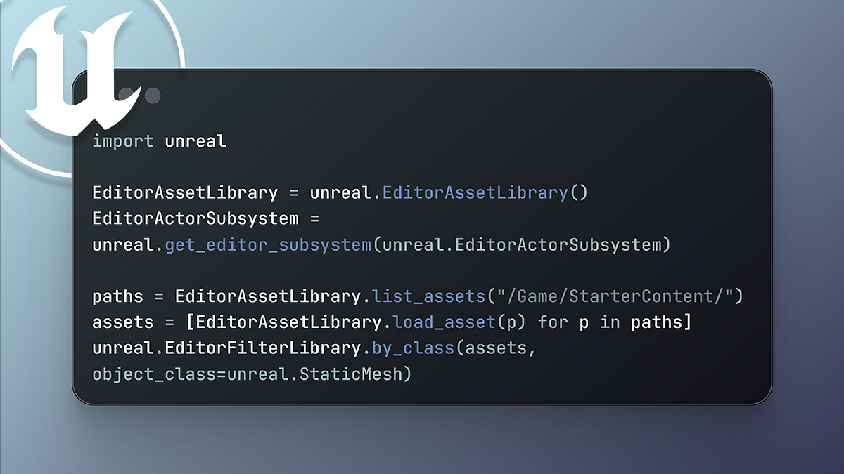 Filtering asset and actor lists with Unreal EditorFilterLibrary (Python ...