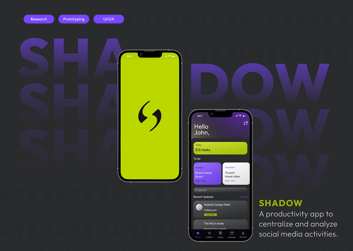 Shadow: A productivity app to centralize and analyze social media ...