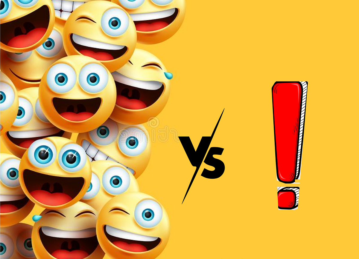 Emotions vs !. Punctuation is what makes the text… | by Valliammai ...