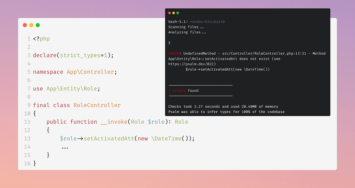 Why You Should Use Psalm for PHP. What is Psalm: | by Mokhtar Tlili | EQS Engineering Blog | Medium