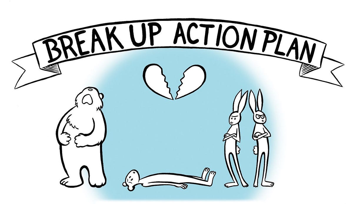 Break Up Action Plan. A very necessary guide to the weeks… | by The Nib ...