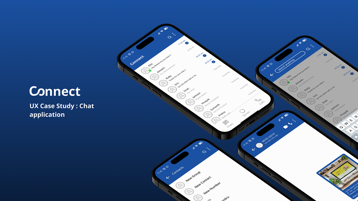 Connect: Anytime, Anywhere | UX Case study | Chat Application | by Hari ...