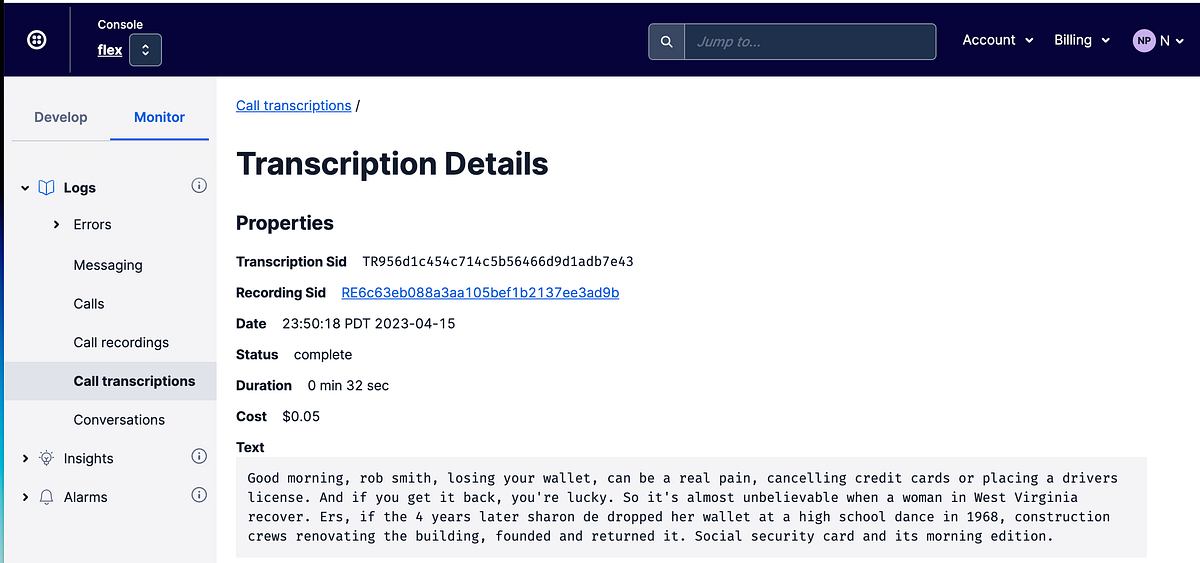 Twilio ASR model vs Whisper. Warning: One hour meeting transcription ...