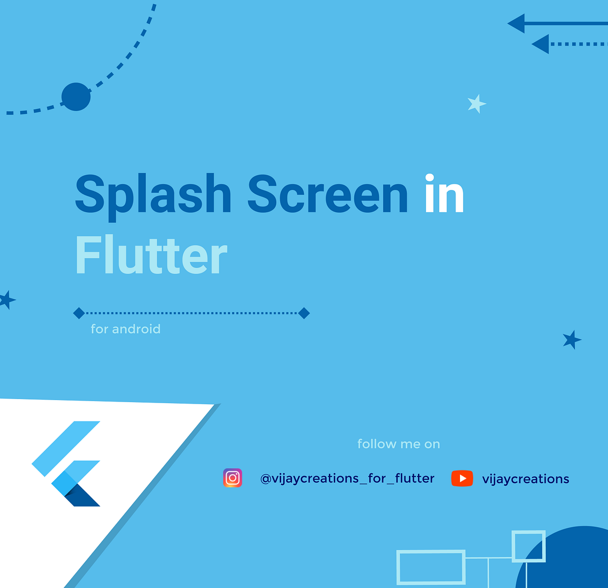 Create Splash Screen in Flutter. In this article we will discuss about… | by Vijay R ...