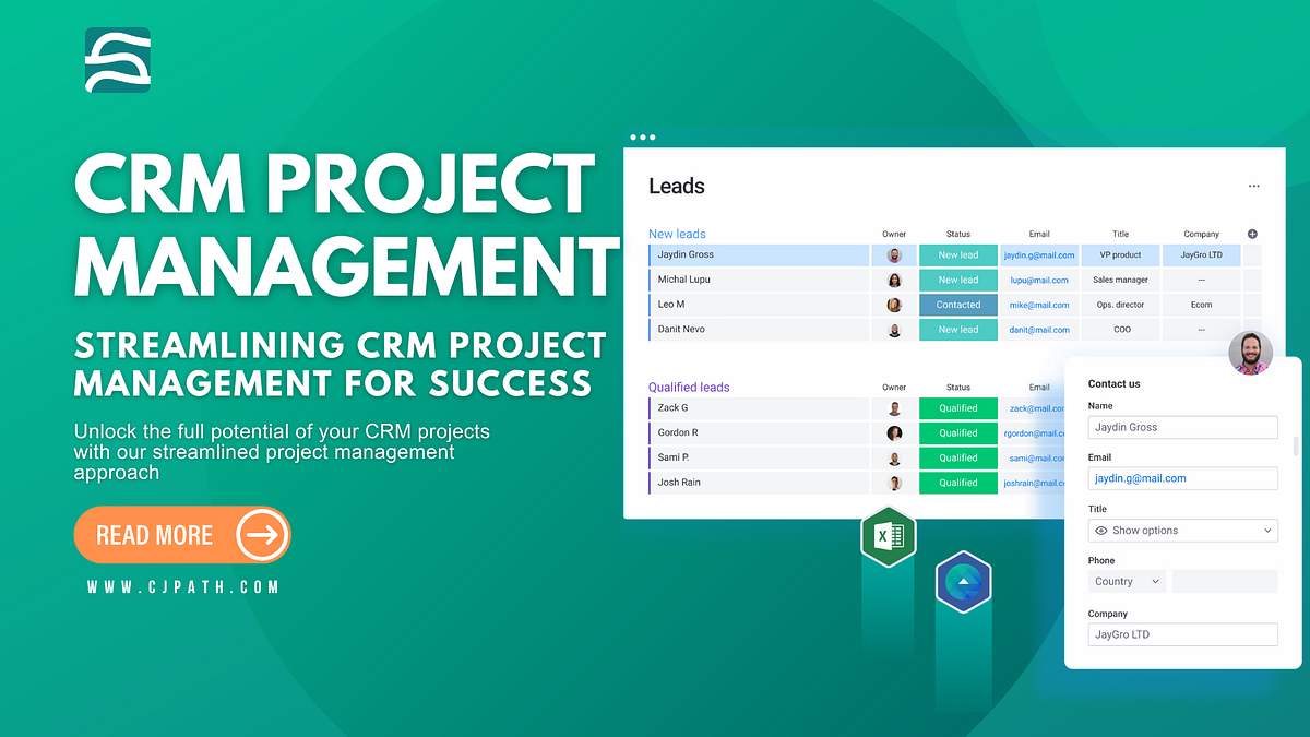 Streamlining CRM Project Management for Success - CJPath CRM - Medium