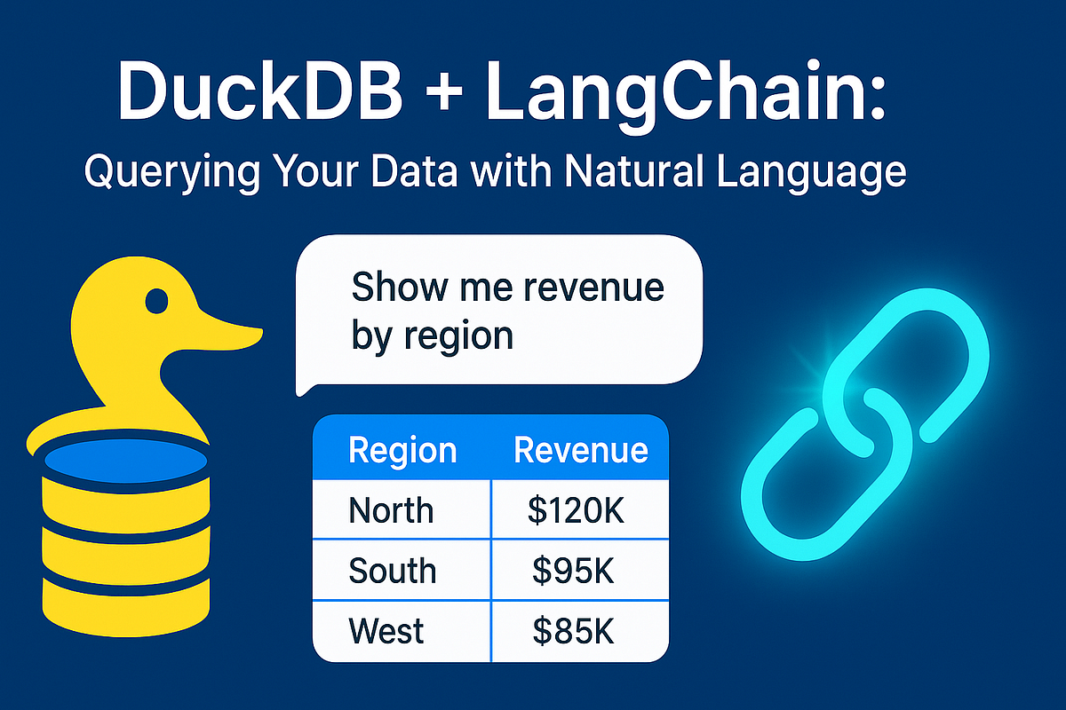 DuckDB + LangChain: Querying Your Data with Natural Language | by Neurobyte | Aug, 2025 | Medium