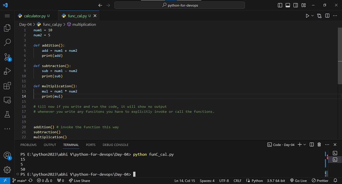 Day-4 | Python | Functions, Modules, and Packages | by Sayantan Samanta | Medium