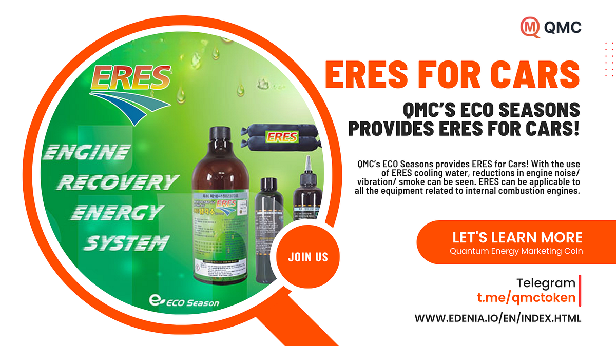 ERES for Cars. ECO Seasons Co., Ltd., the issuer of… | by Qmcproject ...