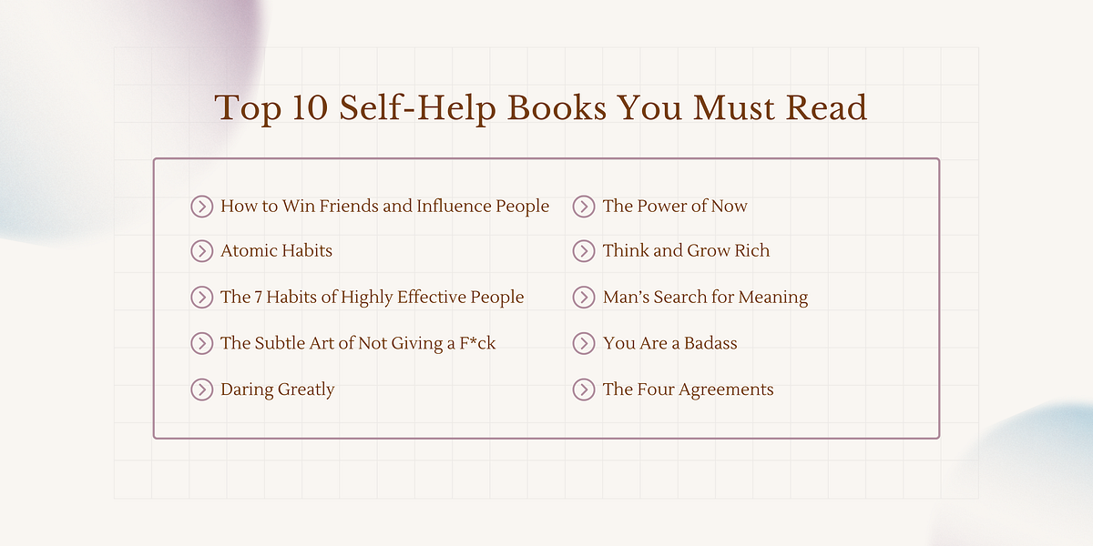 Unlock Your Potential: The Definitive Guide to the Top 10 Self-Help ...