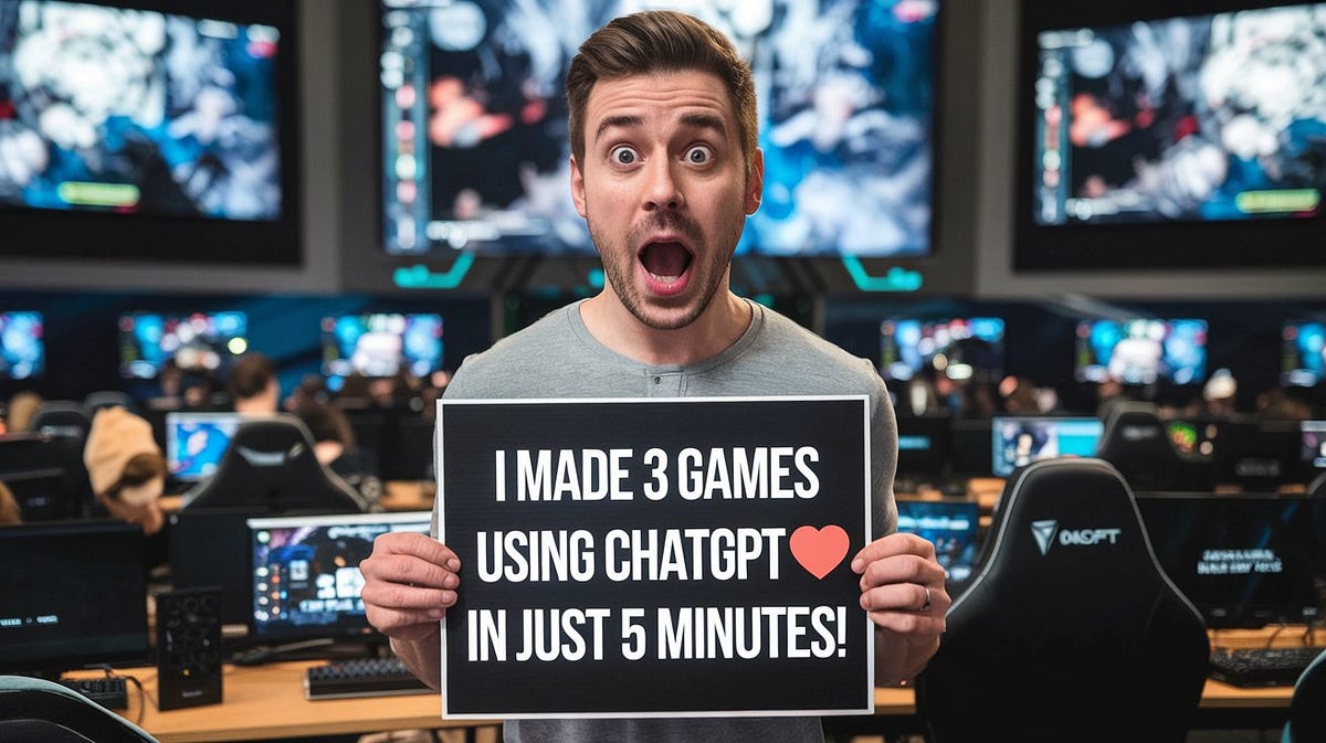I Made 3 Games Using ChatGPT ⏳ in Just 5 Minutes! | by Viral Topic ...