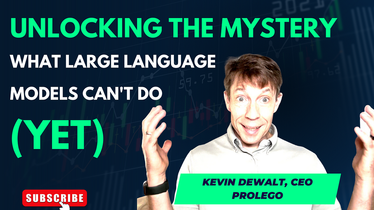 Unlocking the Mystery: What Large Language Models Can’t Do (YET) | by Kevin Dewalt | Actionable ...