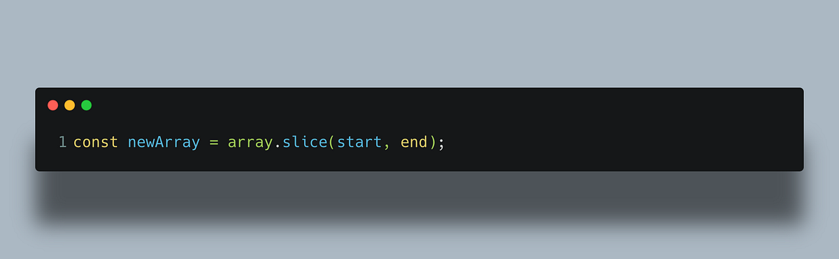 Mastering JavaScript Arrays with slice() | by Rabia K | Medium