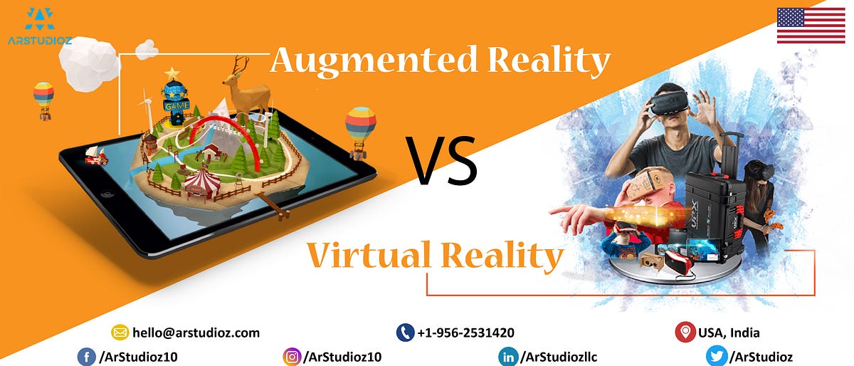 What’s the difference between AR & VR? | by ArStudioz | Medium