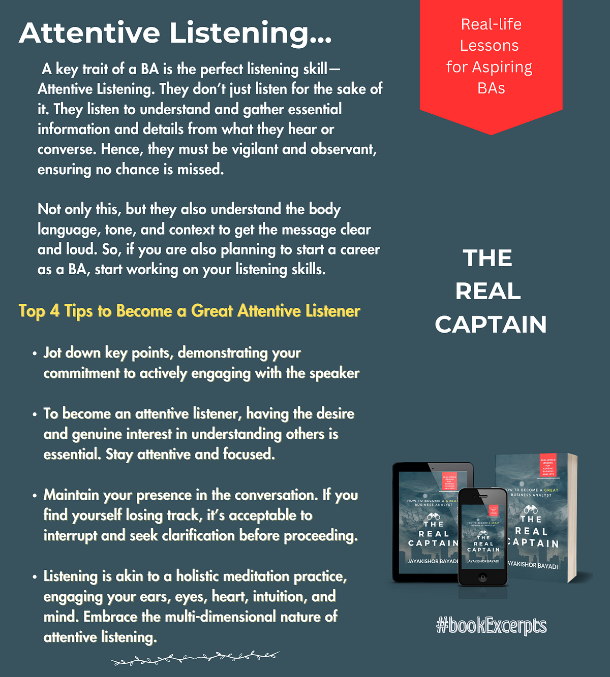 As A BA are you an Attentive Listener? | by Jayakishor Bayadi | Feb ...