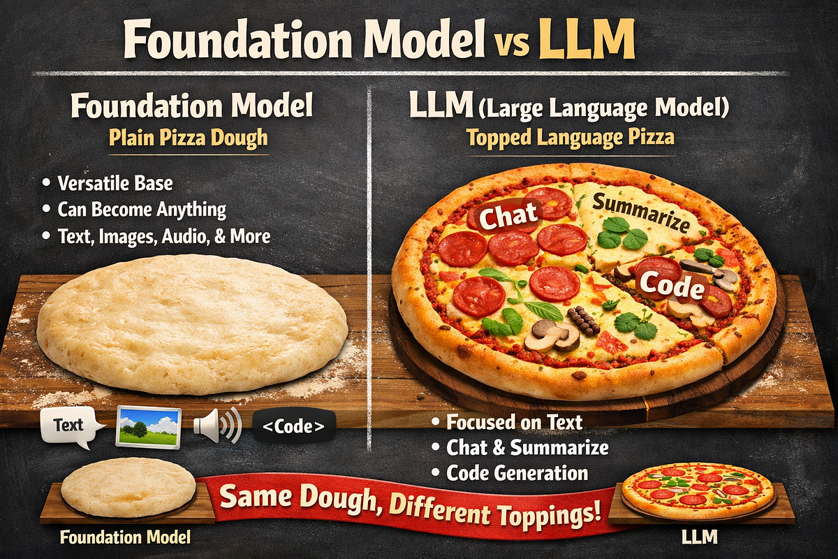 Foundation Models vs LLMs: Same Family, Different Personalities | by ...