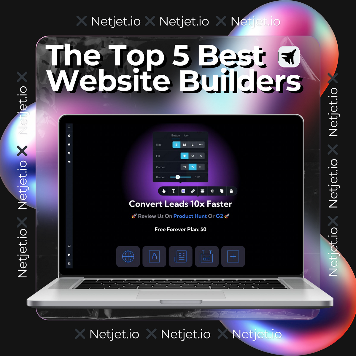 The 5 best website builders. having an enticing landing page is… | by NetJet.io | Medium