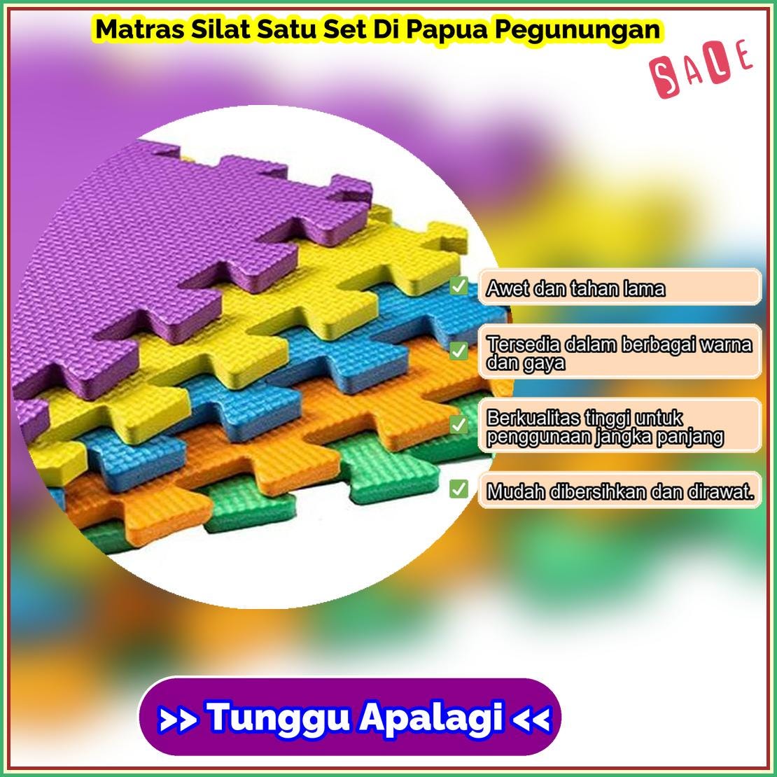 Matras Silat Satu Set Di Papua Pegunungan - Tatami Matras - Medium