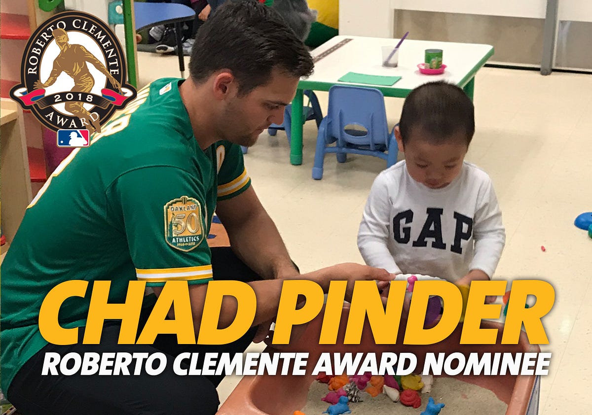 Chad Pinder Named A’s Nominee for the 2018 Roberto Clemente Award | by ...