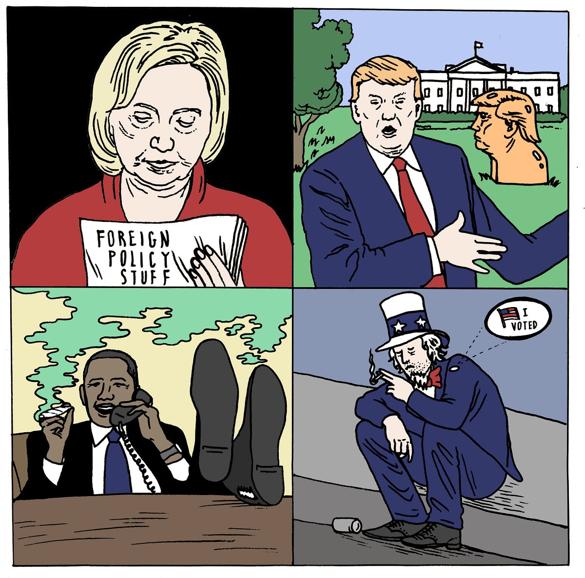 Comic: Election Day. How Trump, Clinton and Obama spent… | by MEL | MEL ...