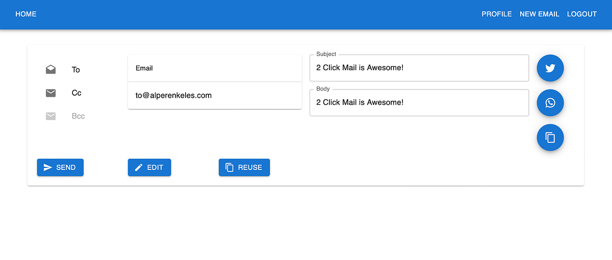 2ClickMail: 2 Clicks to Change - Alperen Keleş - Medium