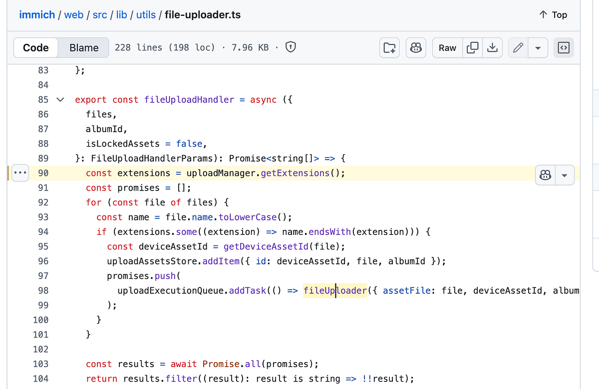 How does file upload work in Immich codebase — Part 2. | by Ramu ...