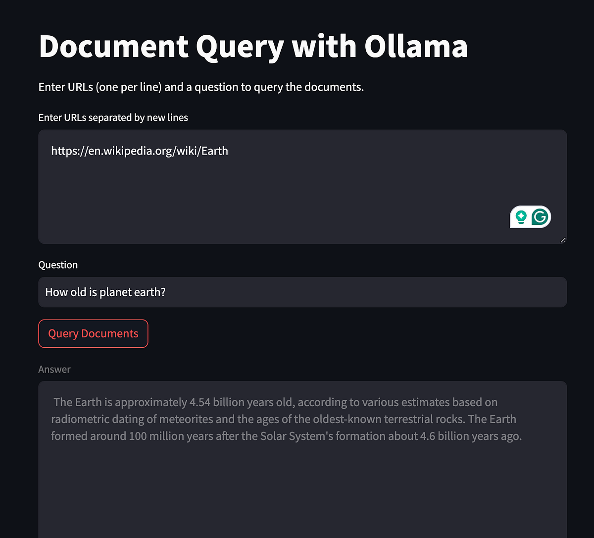 Build a Document-Based RAG Question-Answering App with Ollama and use Streamlit as a front-end ...