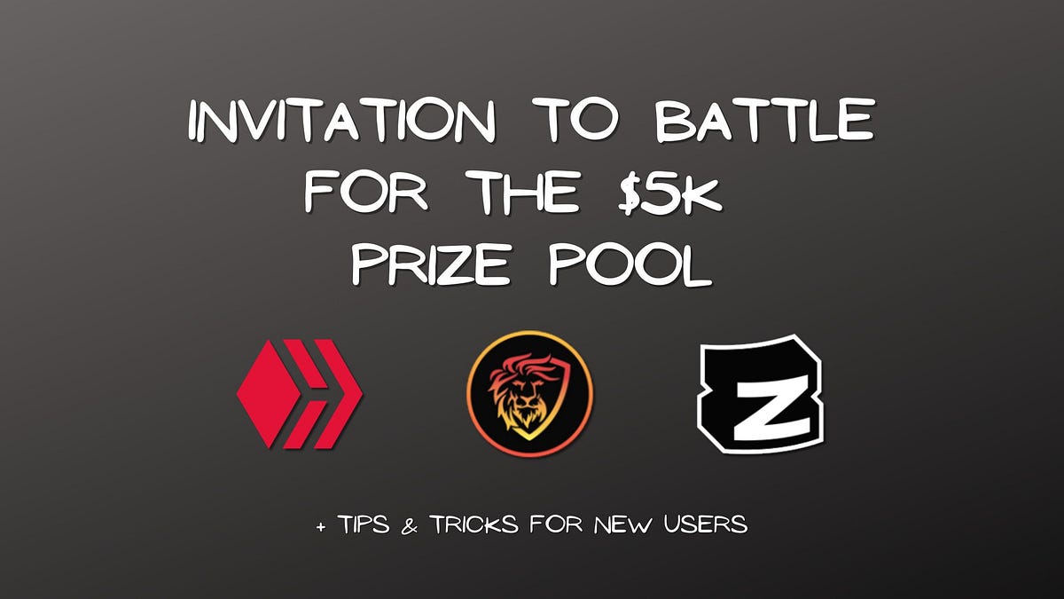 Invitation To Battle For The $5K Hive Zealy Prize Pool + Tips & Tricks ...