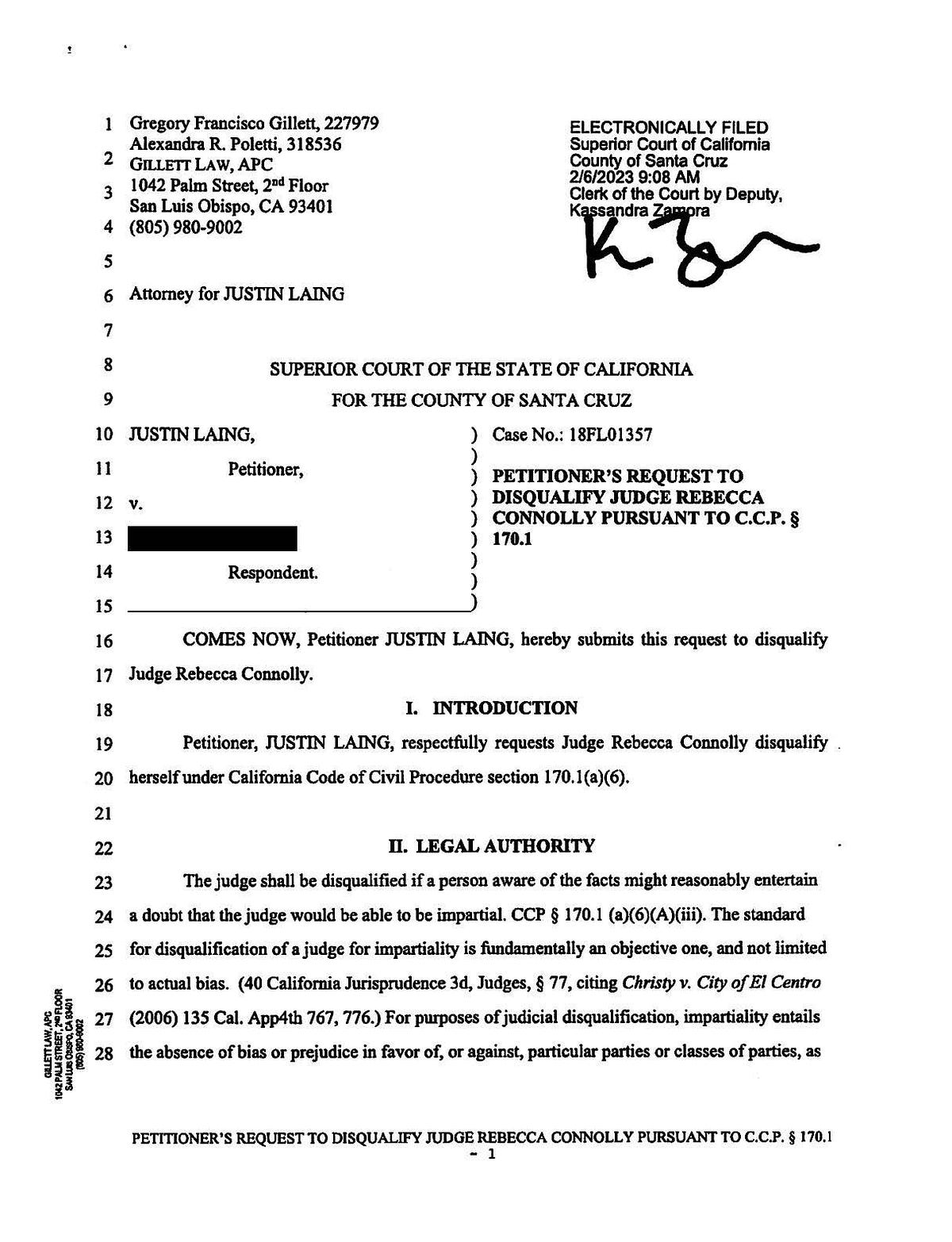 Motion to Disqualify Judge Rebecca Connolly | by Tina Swithin | Medium