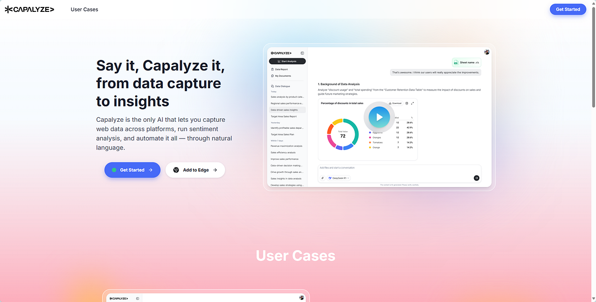 How Capalyze Became My Go-To AI Agent for Smart, Seamless Data Analysis | by AIDataWhiz | Jun ...