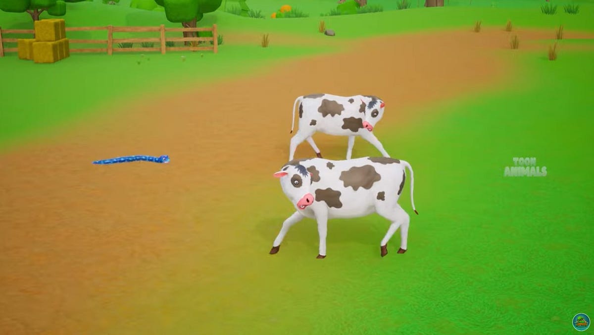 Cow Heroes Defend Farmyard — Milk Thieves Unleashed : Brave Cows Battle With Snakes - Kids ...