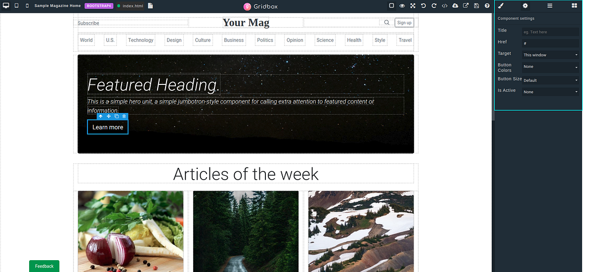 Element Properties. Any time you select something in the… | by JR.Anand | Gridbox | Medium