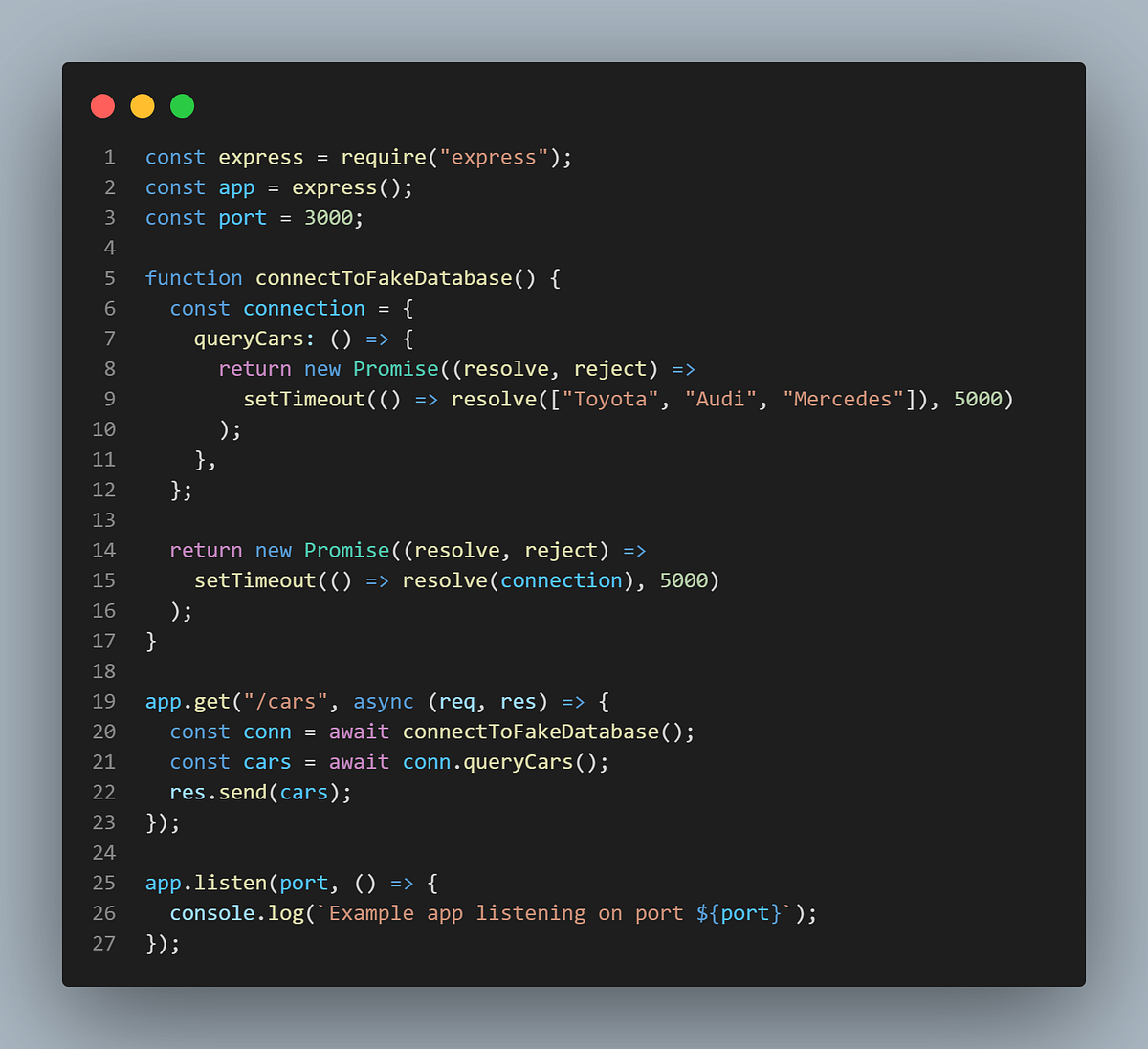 How to establish a database/broker connection only once in a NodeJS ...