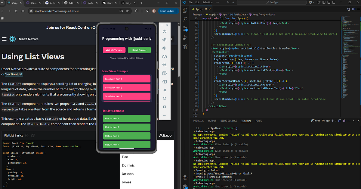 From Zero to Hero in React Native: My First 10 Tutorials In | by add ...