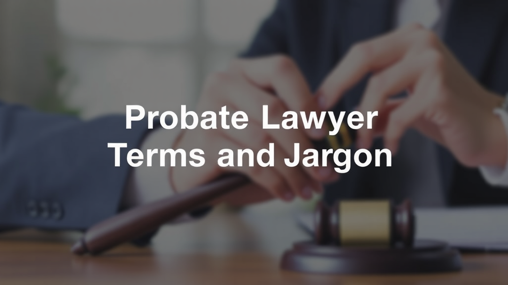 Understanding Probate Lawyer Terms And Jargon — Jeremy Eveland Lawyer ...