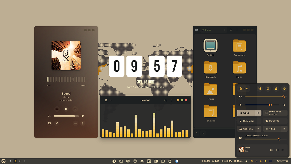Customize Your GNOME 44 Look Warm and Aesthetic with Gruvbox Color ...
