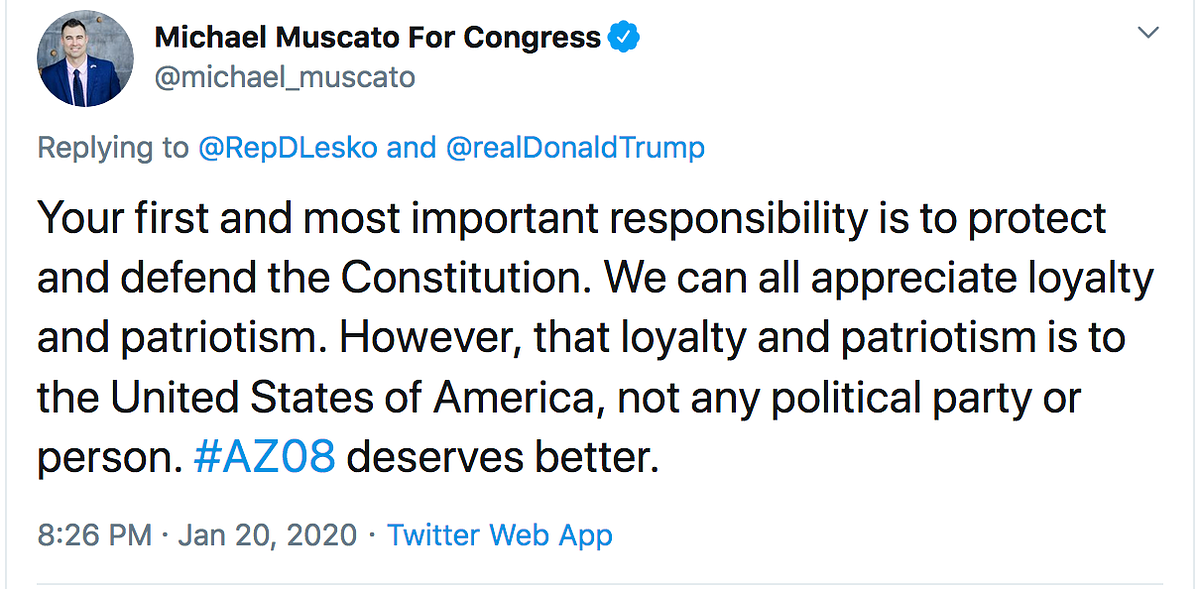 The first and most important responsibility of any member of Congress ...