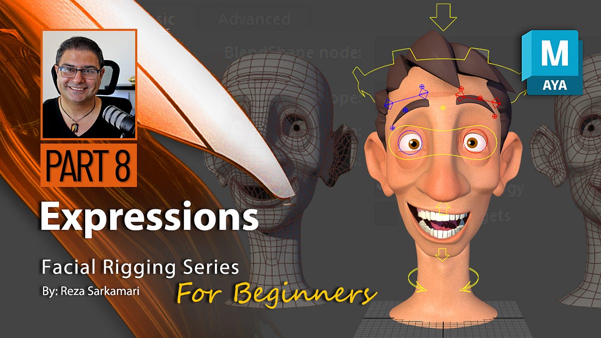 Maya Facial Rigging 08: Expressions using Blendshape Deformer - Sarkamari - Medium