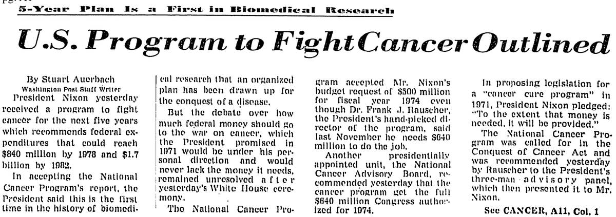 50 Years of the National Cancer Act | by Cody Sovis | Less Cancer ...
