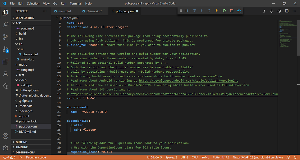 MEDIA PLAYER APP USING FLUTTER. FLUTTER | by Satyam Parashar | Medium