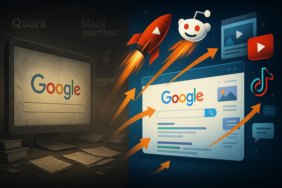 Google Didn’t Die. It Just Got Hijacked by Reddit and YouTube | by Alvin Mackleen | Jun, 2025 ...