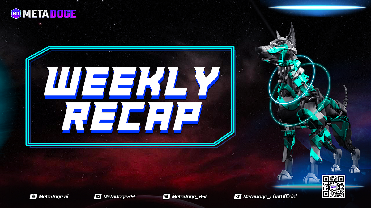 Weekly Recap #2 — MetaDoge. To our dearest community. Let’s take a ...