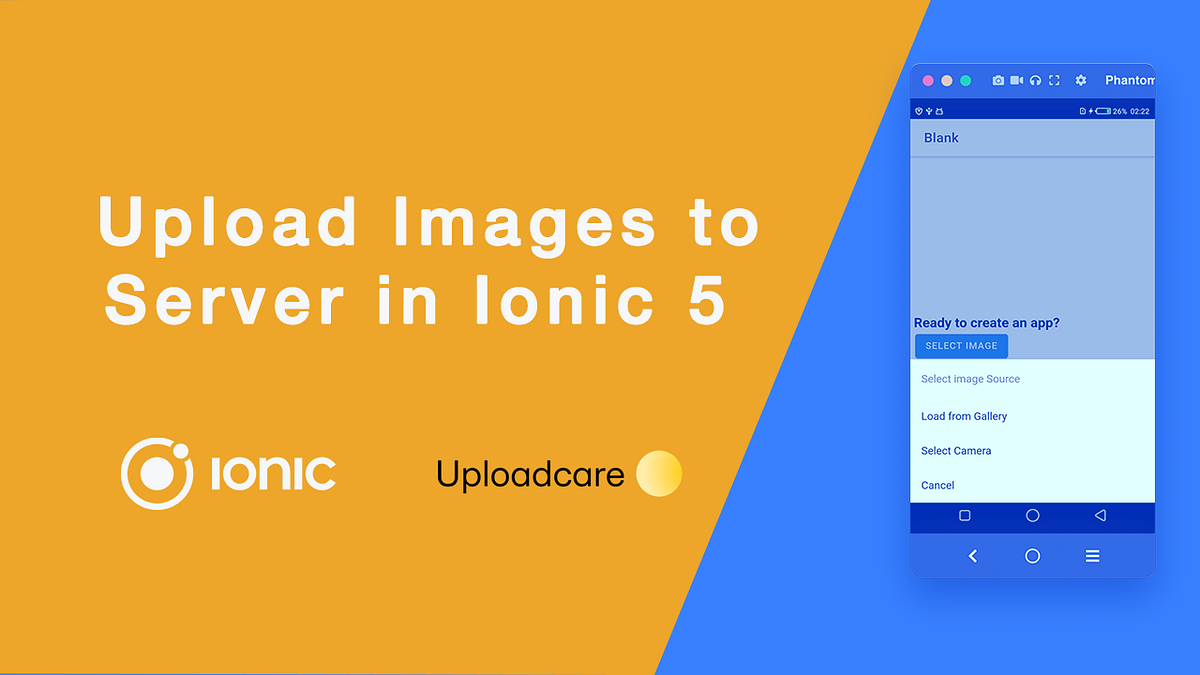 Upload images to the Server with ionic 5 | by codeaxen | Medium